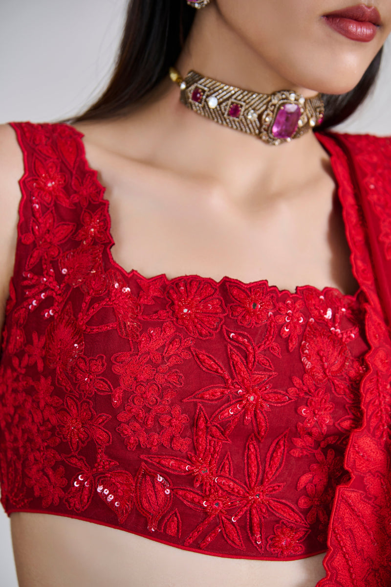 Roselle Lehenga set – Mishru